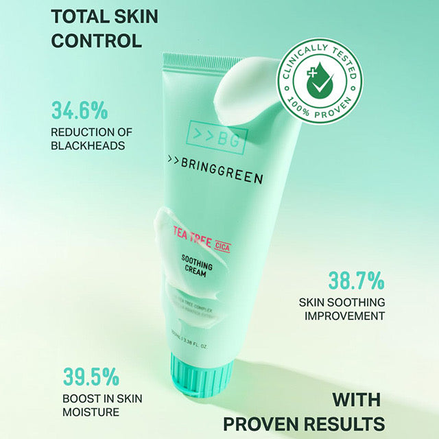 Bring Green | Tea Tree Cica Soothing Cream | Skincare – Moona Store