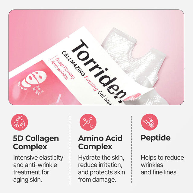 Torriden | Cellmazing Low Molecular Collagen Firming Gel Sheet Mask – Moona Store