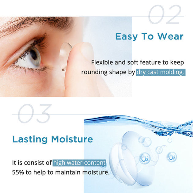 OLENS | O2 Edition (Daily/30p+10p) | Clear Contact Lens | Moona.Store ...