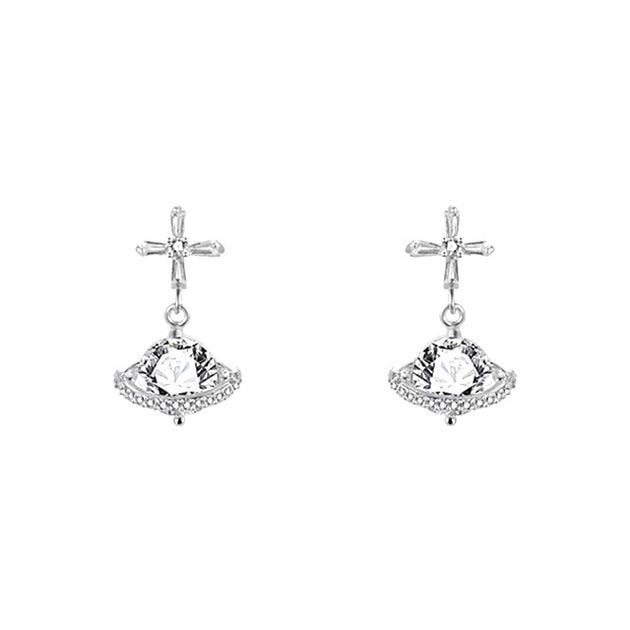 Saturn Cross Earring | Jewellery – Moona Store